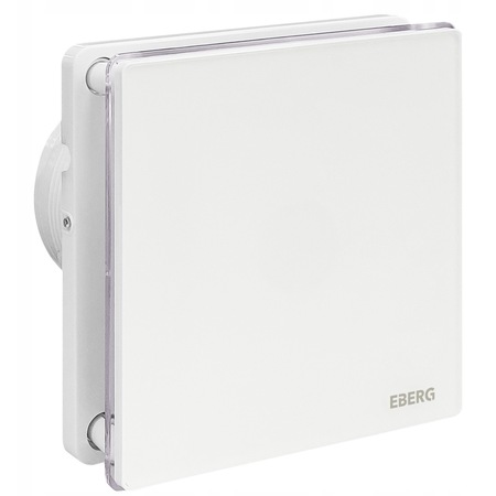 Ventilator baie EBERG EVO 100, alb lucios, iluminare LED, 100mm, 90m3/h ...