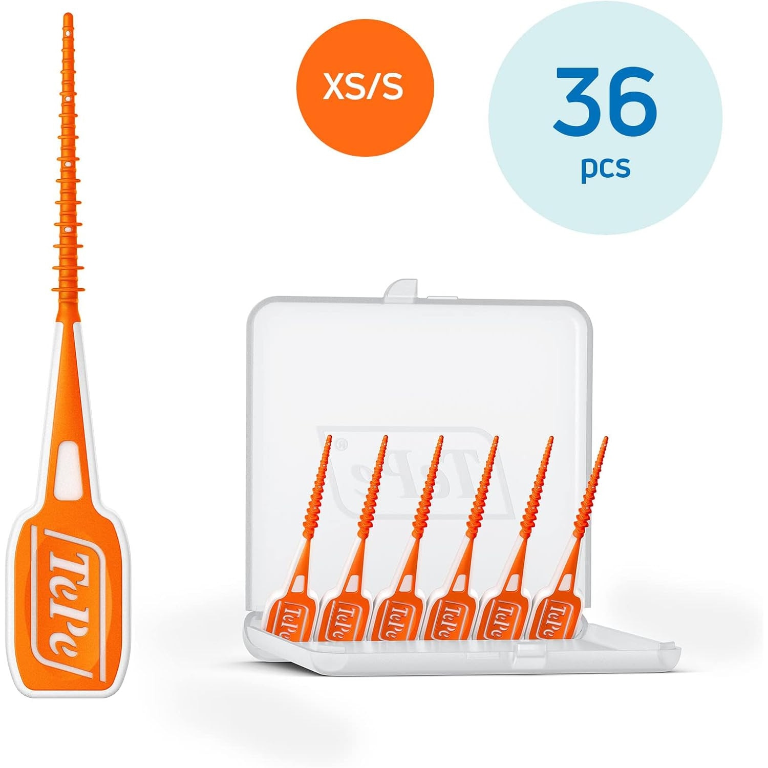 Periute interdentare TePe Easy Pick XS/S, 36 unități, husa de ...