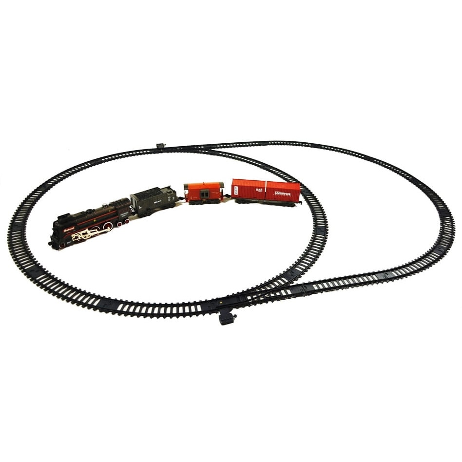 Trenulet electric cu efect de abur, HH Poland, 3 vagoane, dimensiuni ...