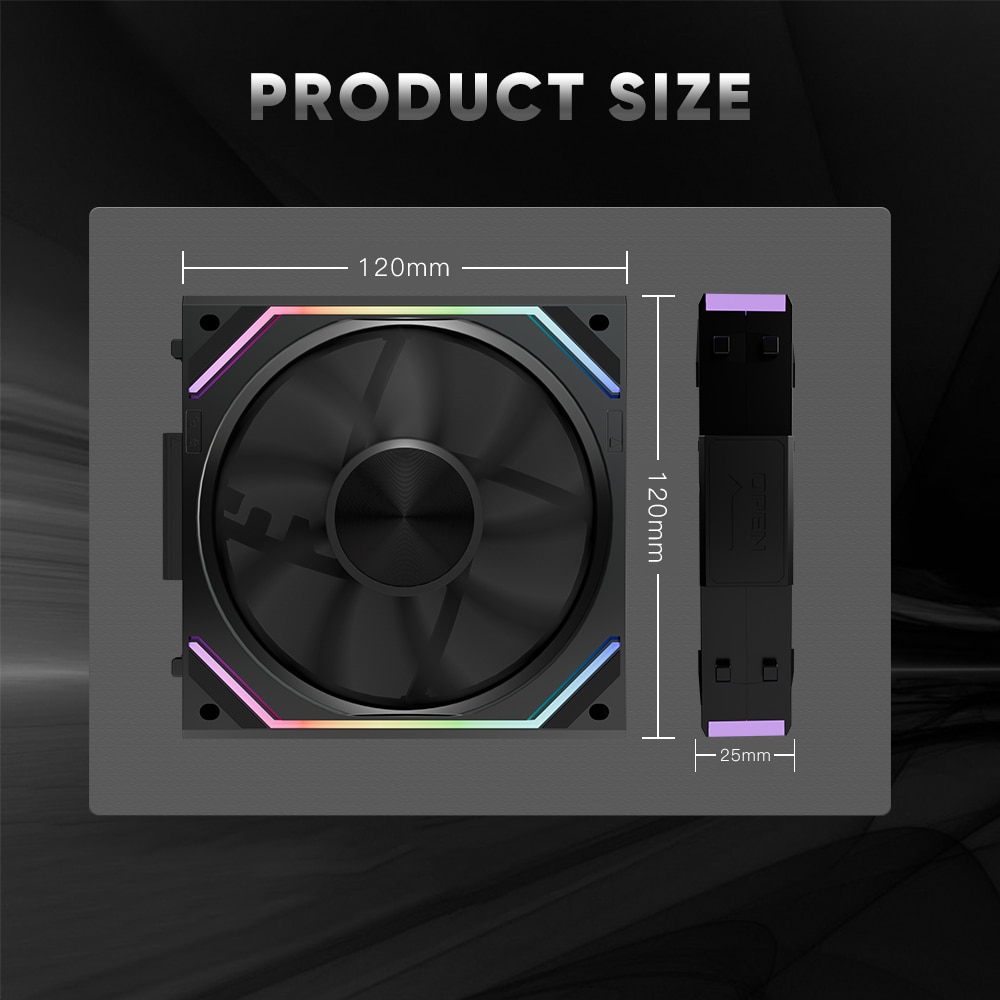 Ventilator PC Jungle Leopard Interstellar V2RS, set de 3, 120x120x25mm ...