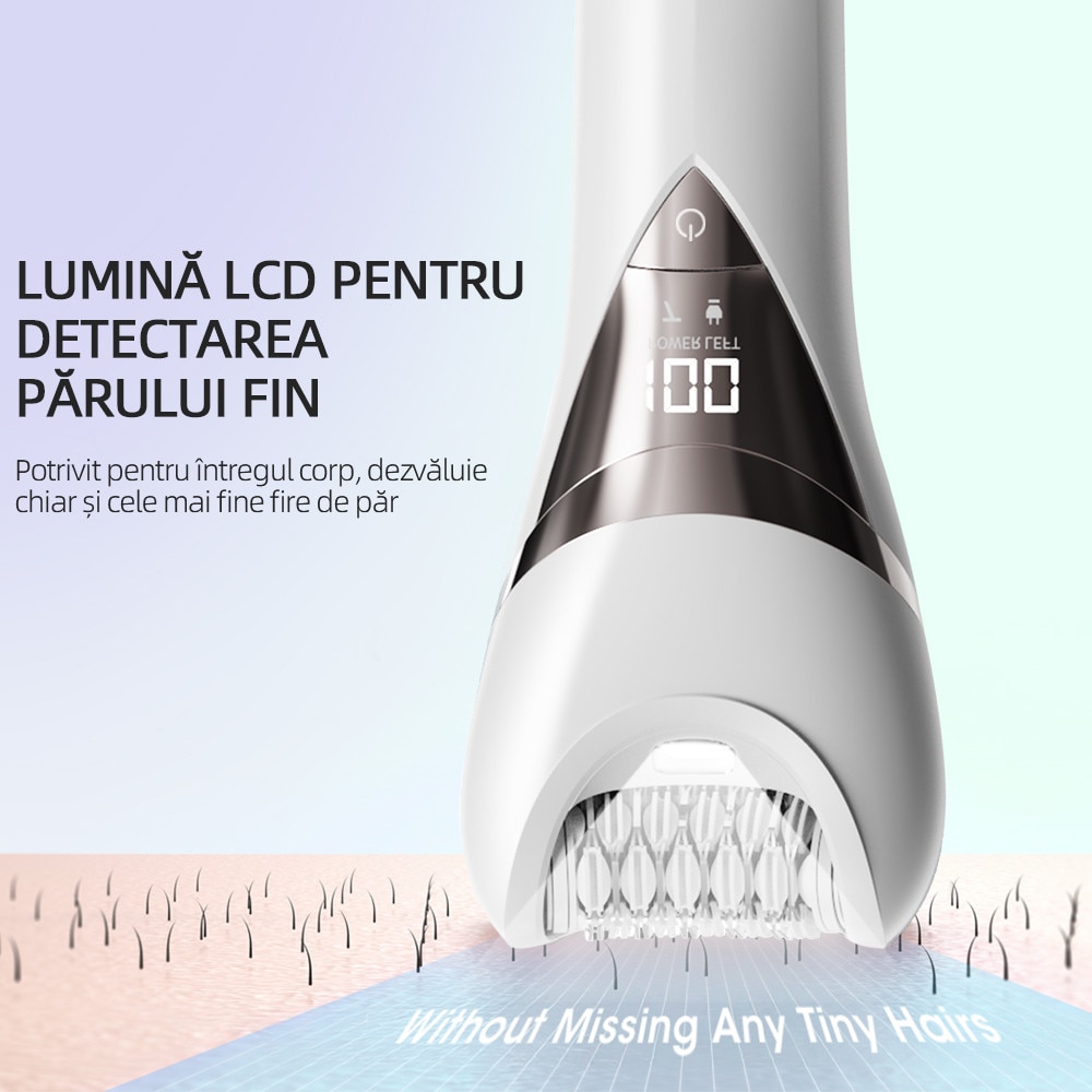 Epilator pentru femei, utilizabil pe uscat si umed, 5 accesorii, 30 ...