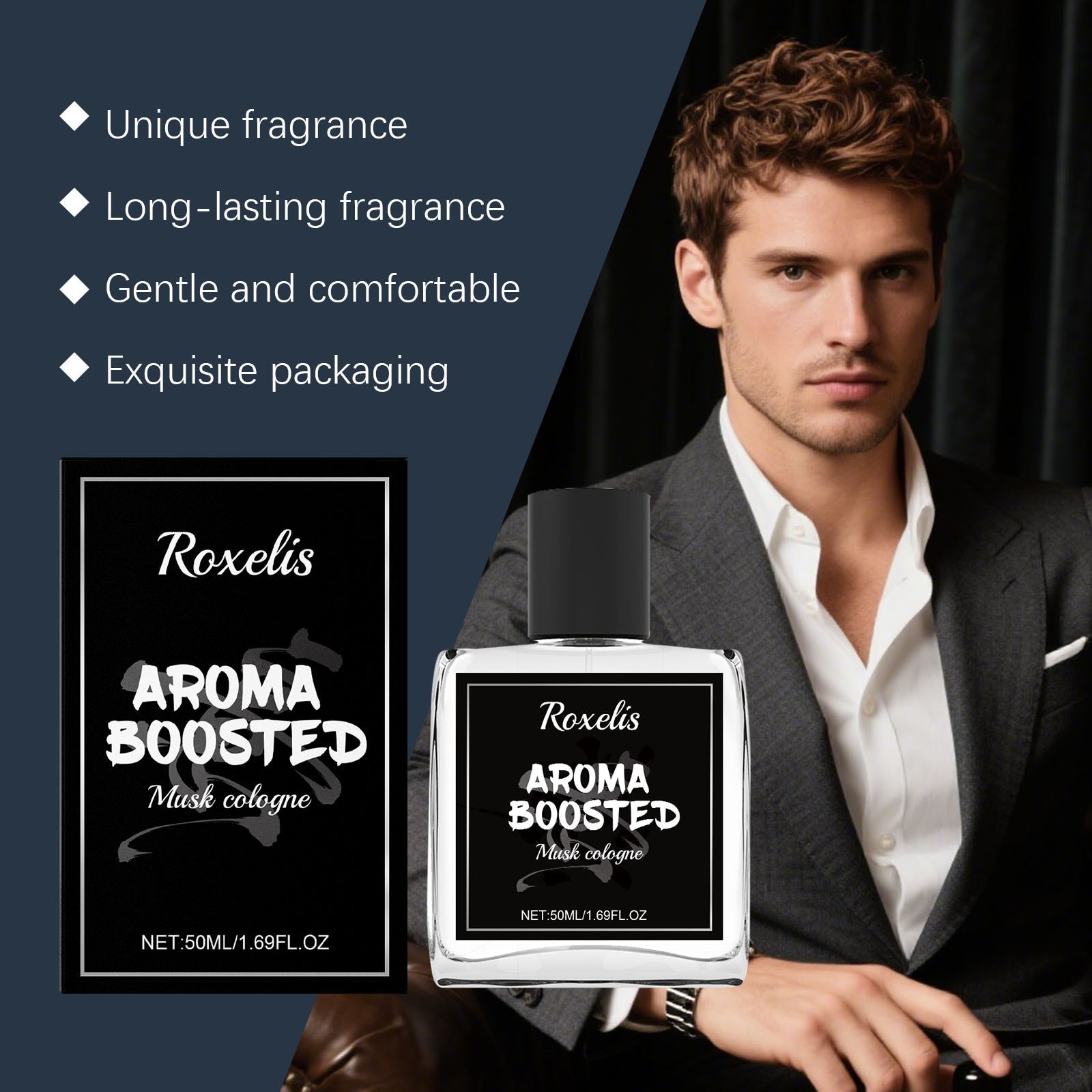 Apa de parfum cologne cu musc, parfum natural persistent, notiuni cu ...