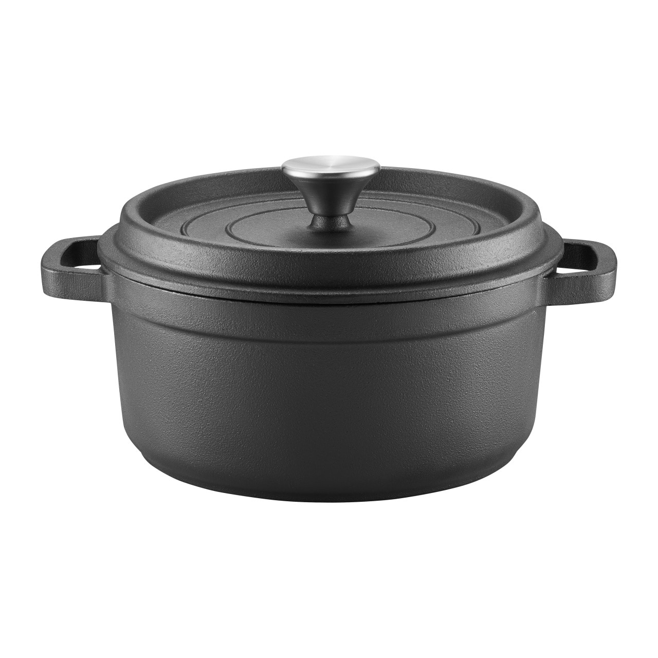 Oala cu capac AMBITION Iron, 24cm, 3.5L, fonta, inductie - eMAG.ro