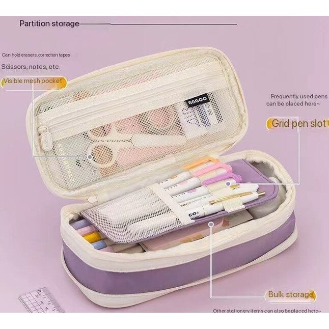 Penare mare, design pliabil, multifunctional, impermeabil, violet - eMAG.ro