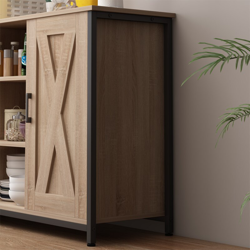 Dulap lateral cu rafturi deschise dresser modern bucatarie loft camera ...