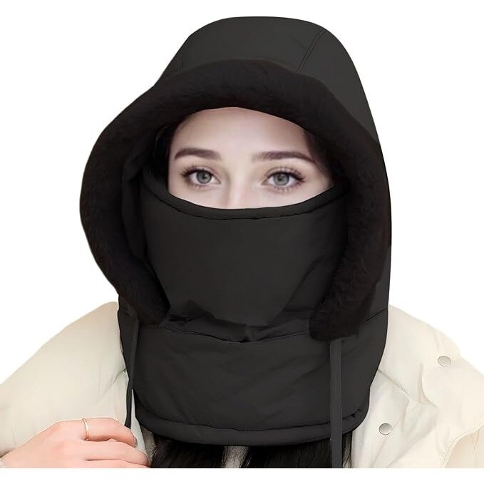 Cagula dama, poliester, 3 in 1, negru, 55-60cm - eMAG.ro