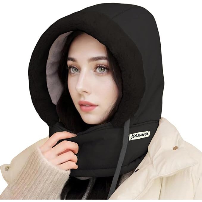 Cagula dama, poliester, 3 in 1, negru, 55-60cm - eMAG.ro
