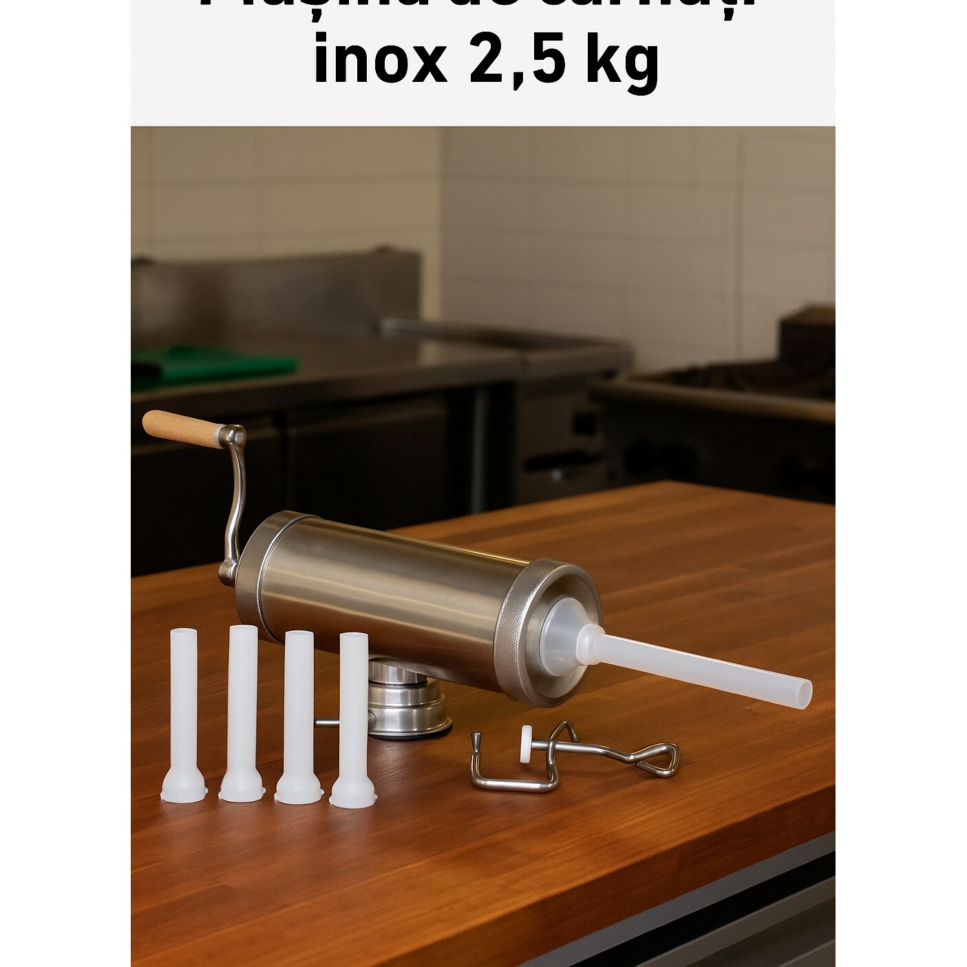 masina umplut carnati inox 4 palnii incluse diverse marimi, capacitate ...