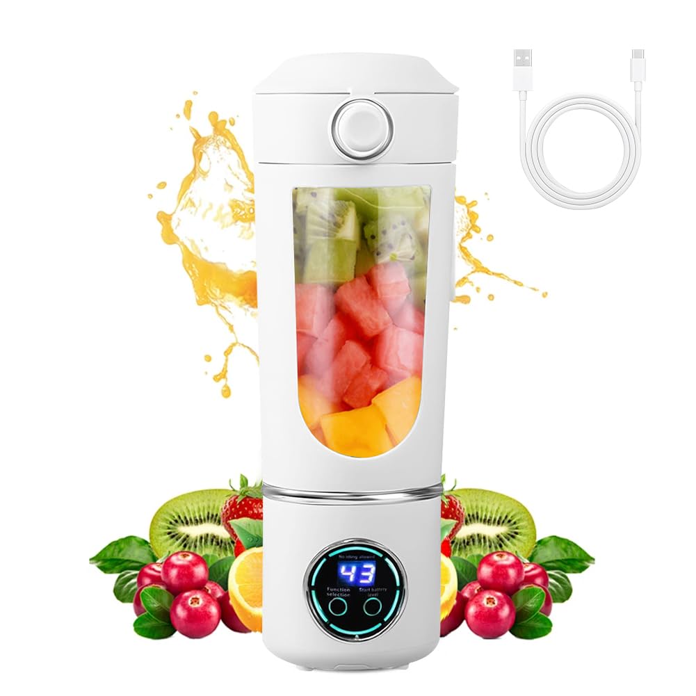 Blender Portabil, Aparat De Smoothie, 700 Ml, Mini Blender Pentru ...