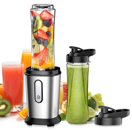 Blender, Mini Mixer Cu Suport De 500 W Si Aparat De Smoothie Cu 2 ...