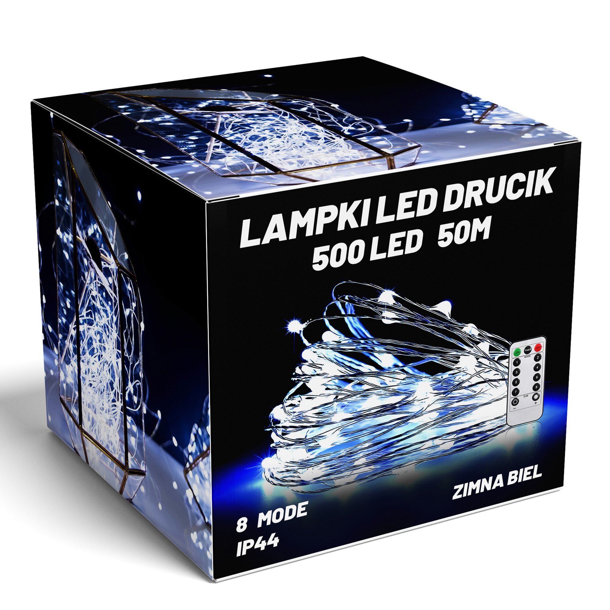 Instalatie luminoasa de Craciun 500 LED 50M Alb Rece, Ideala pentru ...