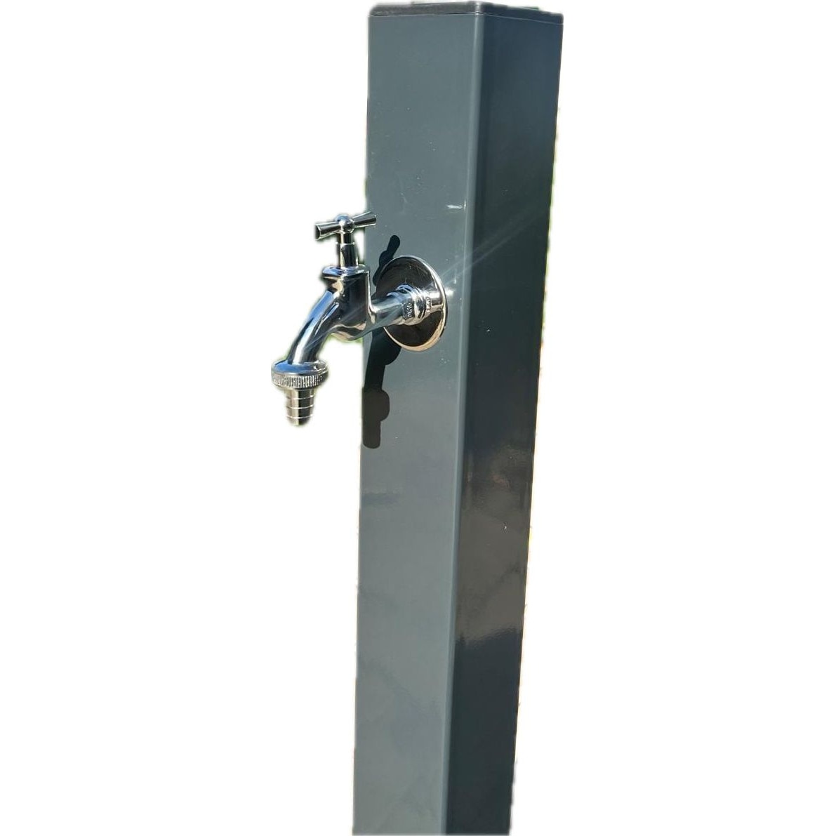 Cismea pentru gradina, gri antracit, 2 robineti, vopsit electrostatic ...
