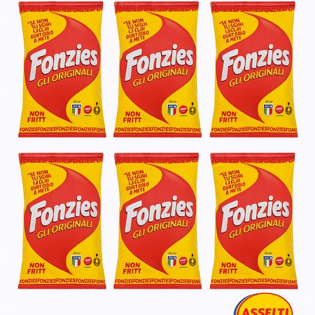 Set Chipsuri Asselti Fonzies Gli Originali, 100g x 6 pachete, aroma ...