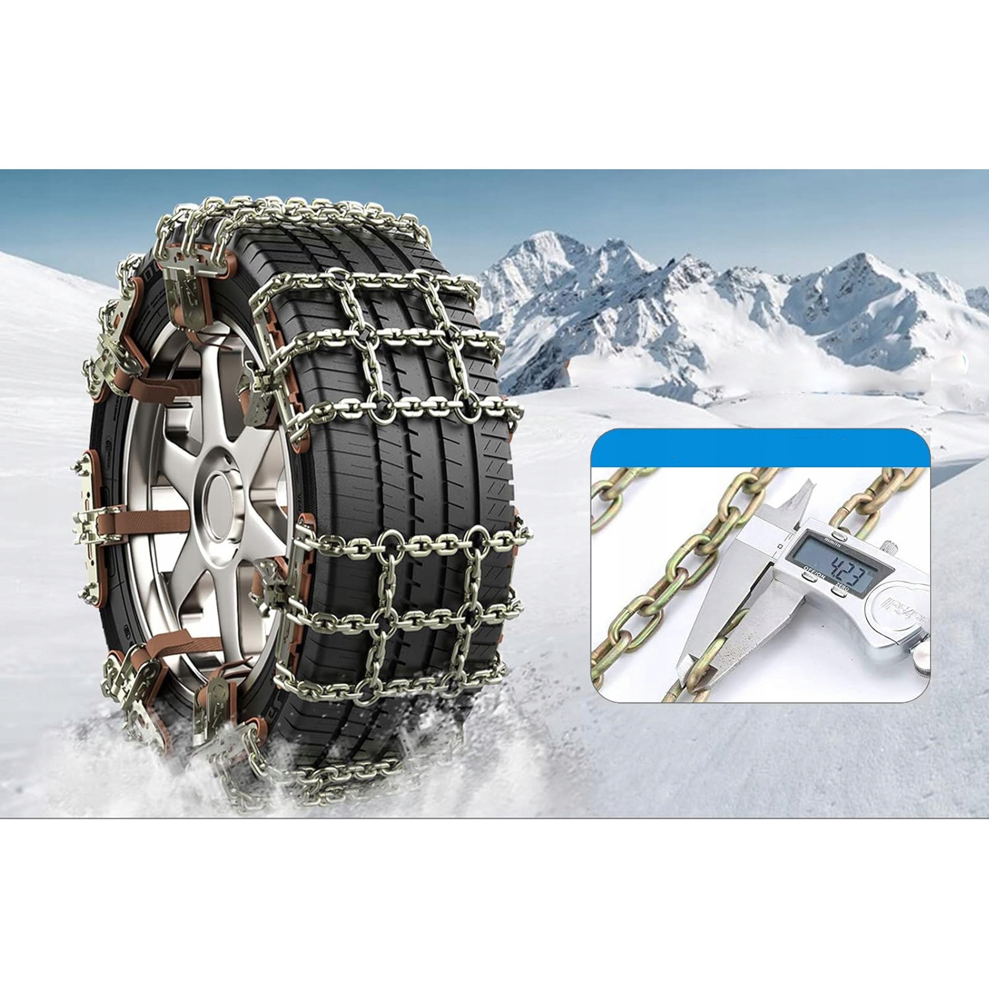 Set 8 Lanturi Metalice pentru Zapada, LAZYhome, Universale ...