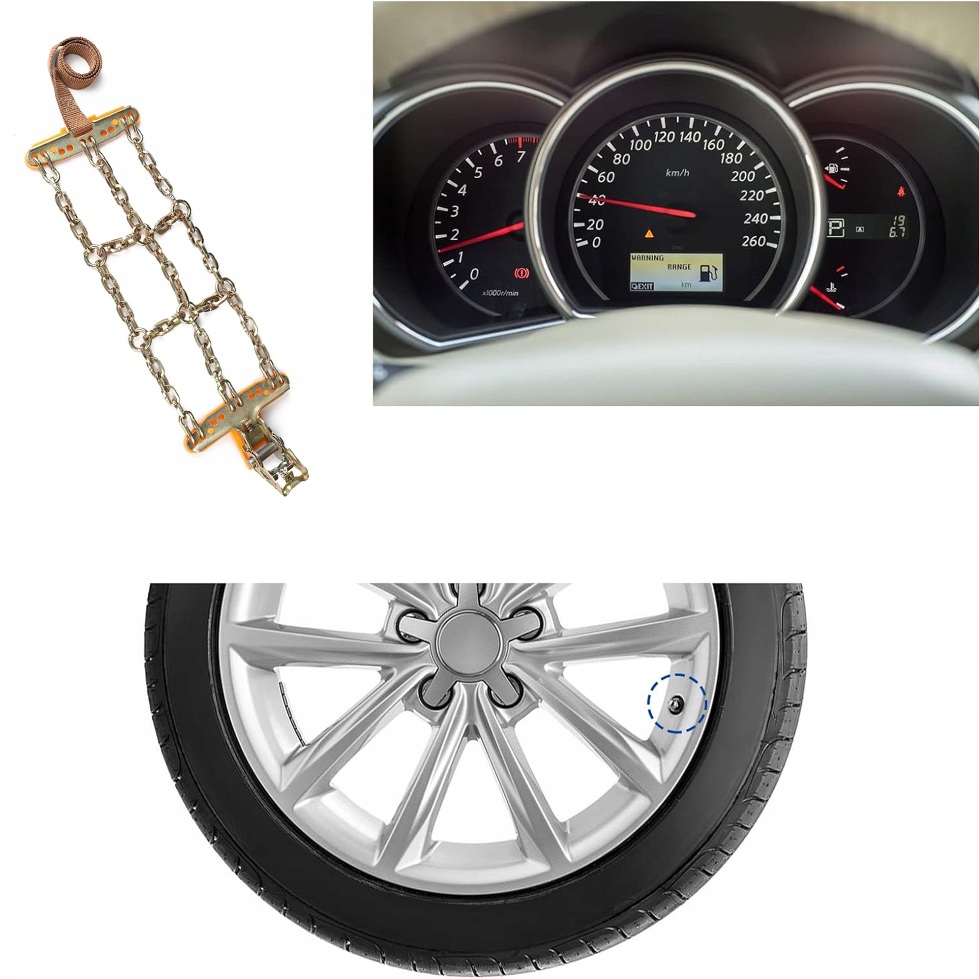 Set 8 Lanturi Metalice pentru Zapada, LAZYhome, Universale ...