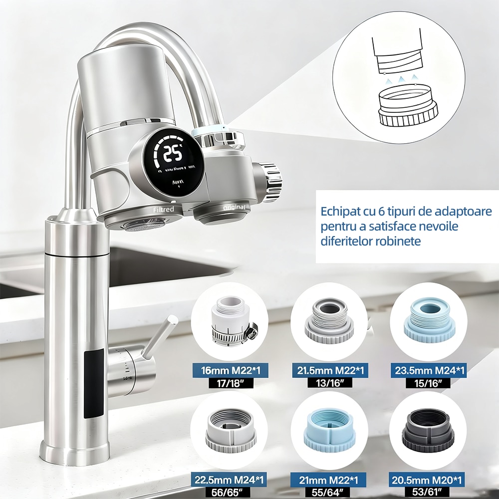 Filtru de apa pentru chiuveta, Kiseari, 10 trepte filtrare, purificare ...