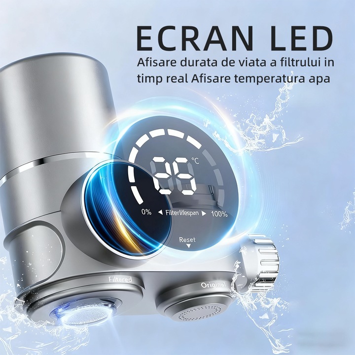 Filtru de apa pentru chiuveta, Kiseari, 10 trepte filtrare, purificare ...