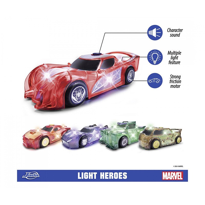 Masinuta Marvel Light Hero Spider-Man Toy Car, 3 ani+ - eMAG.ro