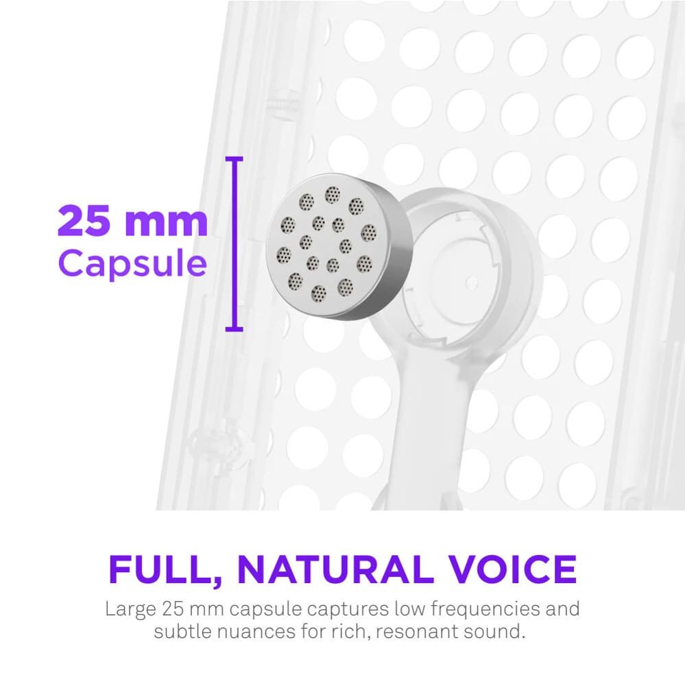Microfon de gaming USB NZXT Capsule Elite, 24-bit/192 kHz, RGB, alb ...