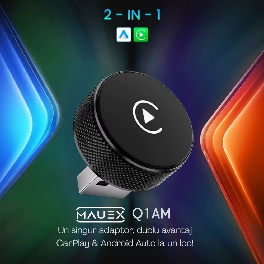 Adaptor vezeték nélküli CarPlay MAUEX MiniDrive Q1AM, Plug & Play ...