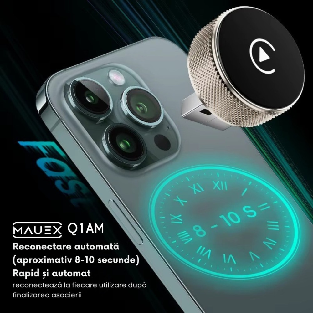 Adaptor vezeték nélküli CarPlay MAUEX MiniDrive Q1AM, Plug & Play ...