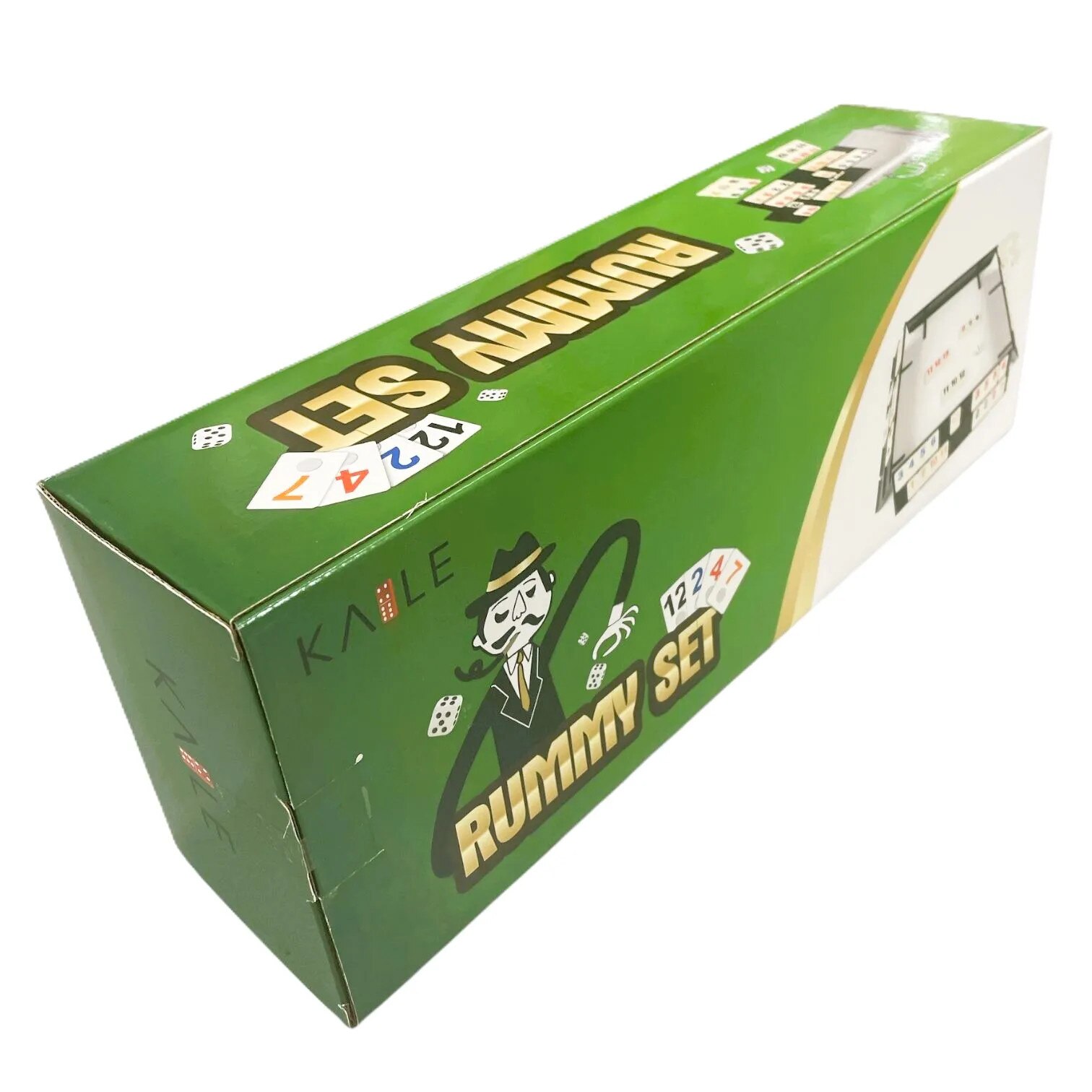 Set Joc Remi KALE, cutie metal, piese din piatra, 106 piese, 35x10 ...