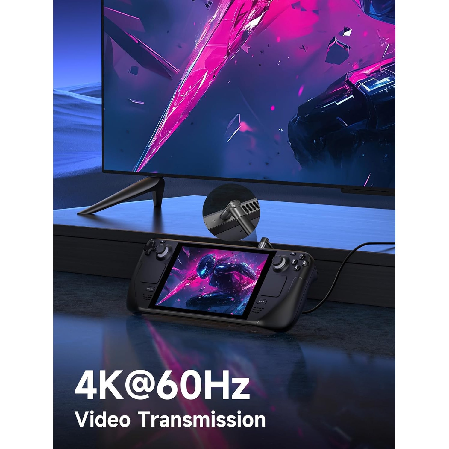 Adaptor USB C unghi de 90 grade, Hrusitoo, 100W, 40Gbps, set de 2, gri ...