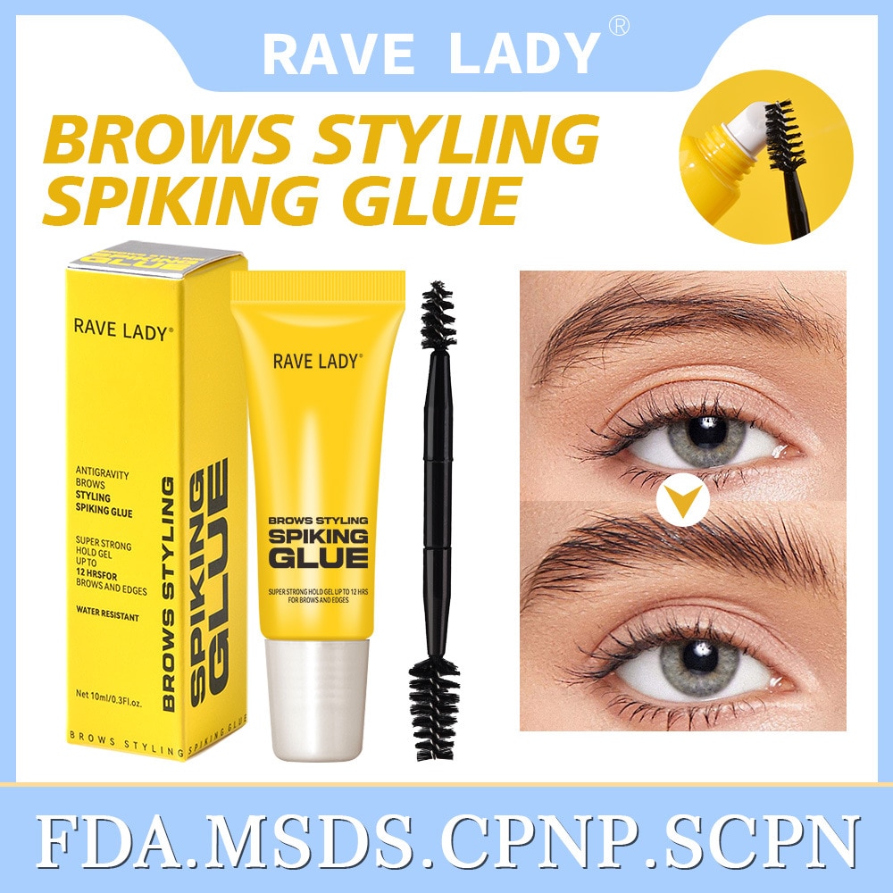Gel pentru modelarea sprancenelor RAVE LADY, transparent, rezistent la ...