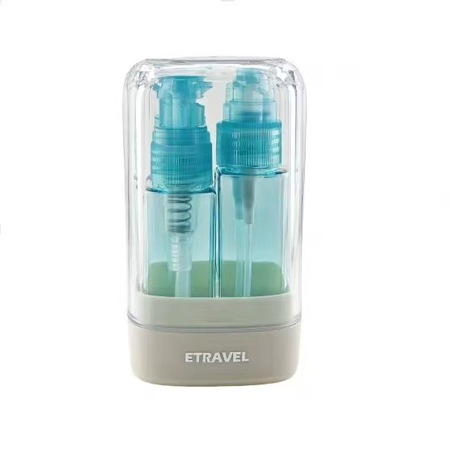 Set recipiente cosmetice calatorie 5 in 1, albastru, 35ML x4, 180g ...