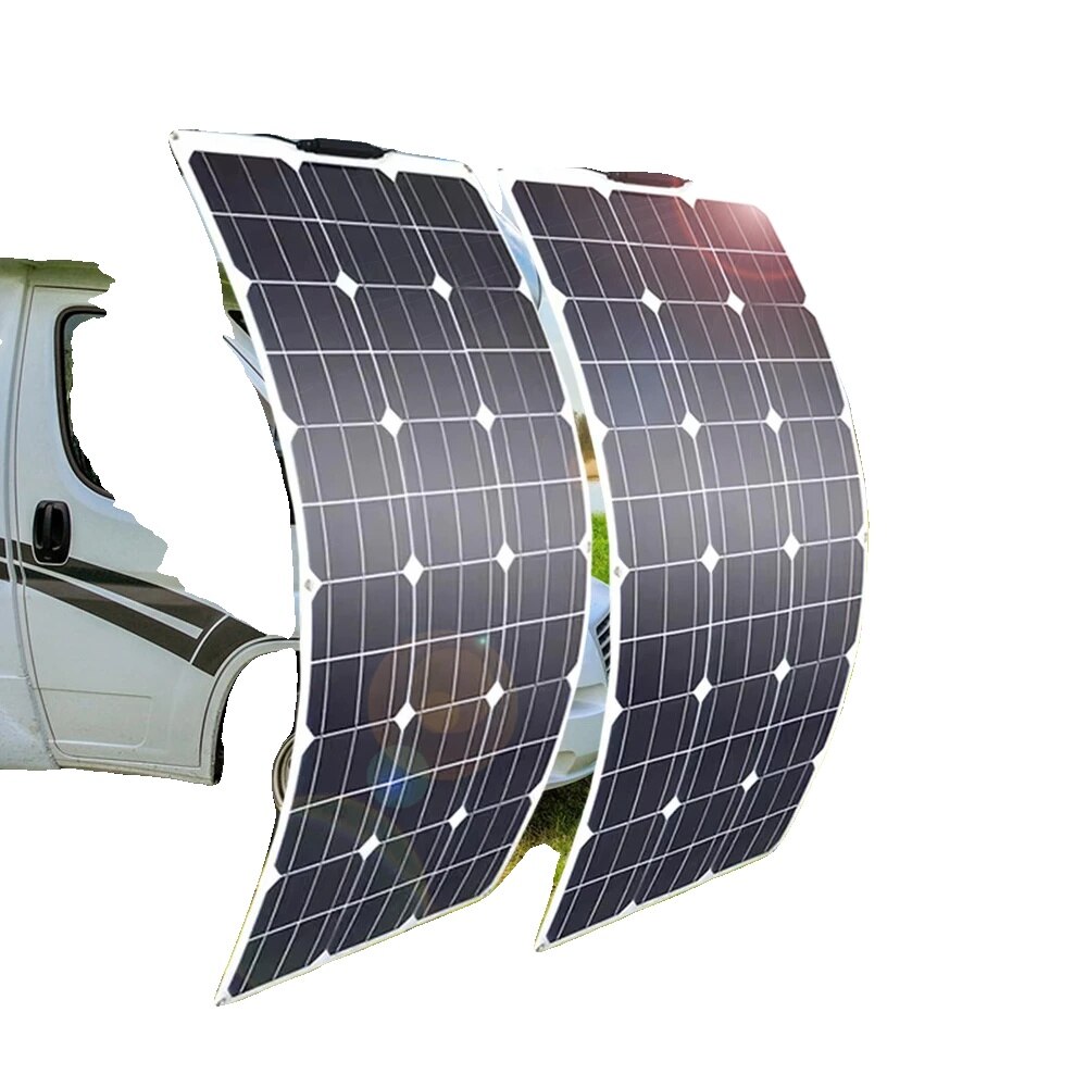 Kit panou solar flexibil 200W 12V 24V, protectie impermeabila ...