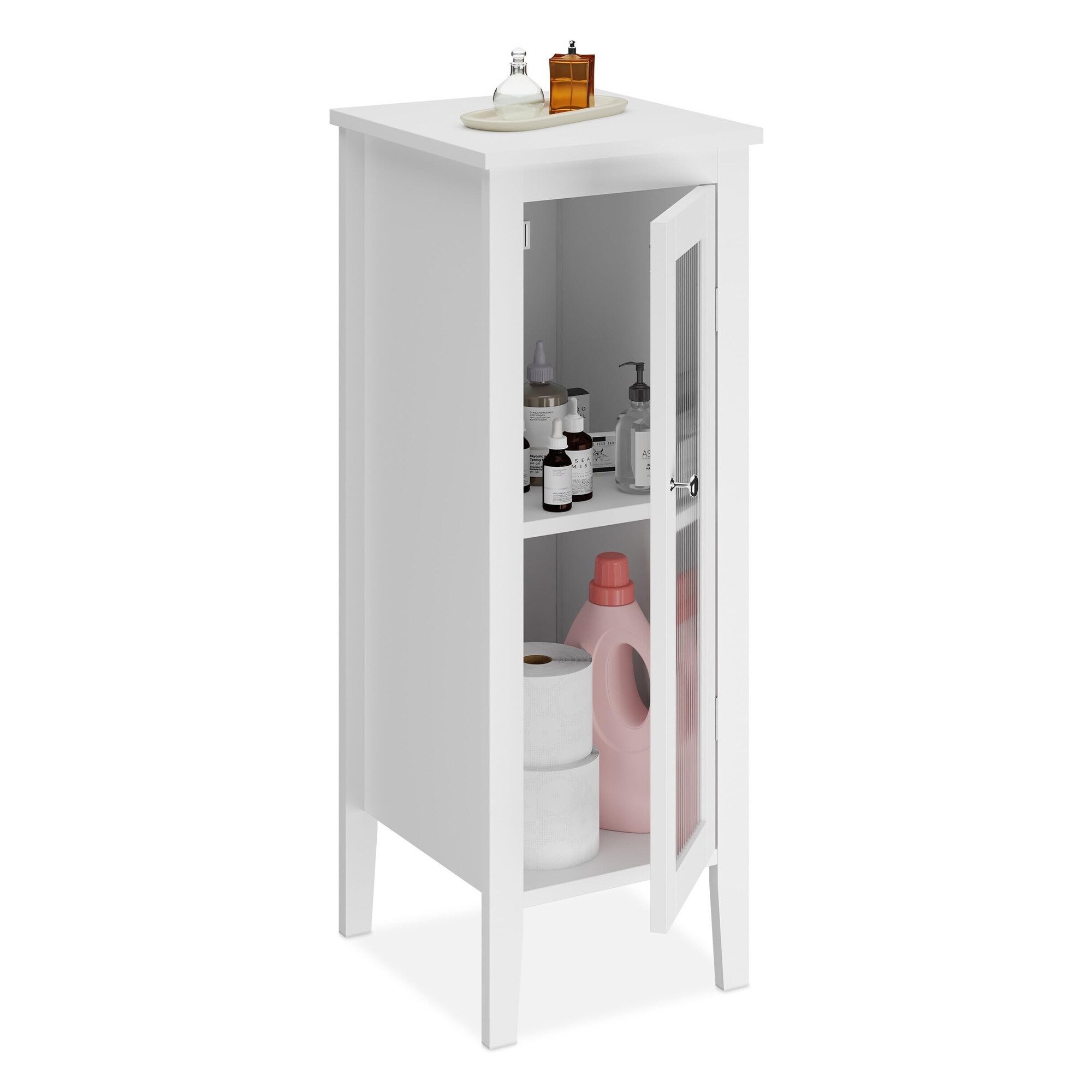 Dulap De Baie Relaxdays, Ixlxa: 81 X 30 X 33 Cm, 2 Compartimente, Usa ...