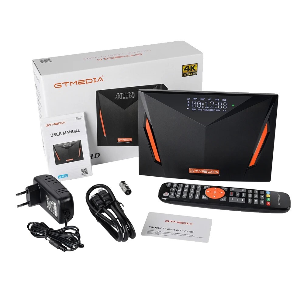 Receiver satelit V8uhd, 4K UHD, conectivitate wireless si Ethernet ...