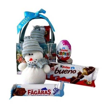 Pachet Secret Santa cu Om de Zapada, Kinder Bueno, Baton Fagaras si ...