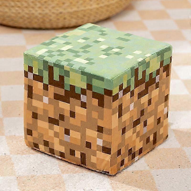 Papusa de plus Minecraft, set 10x10cm, bloc de iarba, TNT, Steve ...