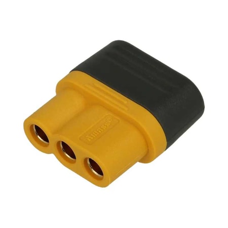 Conector alimentare DC mufa MR60 mama 3pin 30A 500V lipire pe cablu ...
