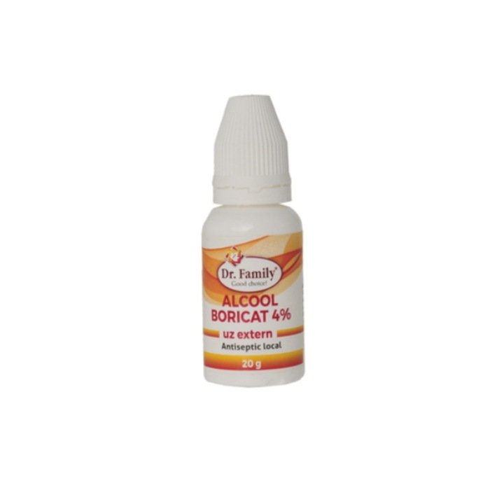 Alcool boricat 4%, 20g – Dr. Family - eMAG.ro