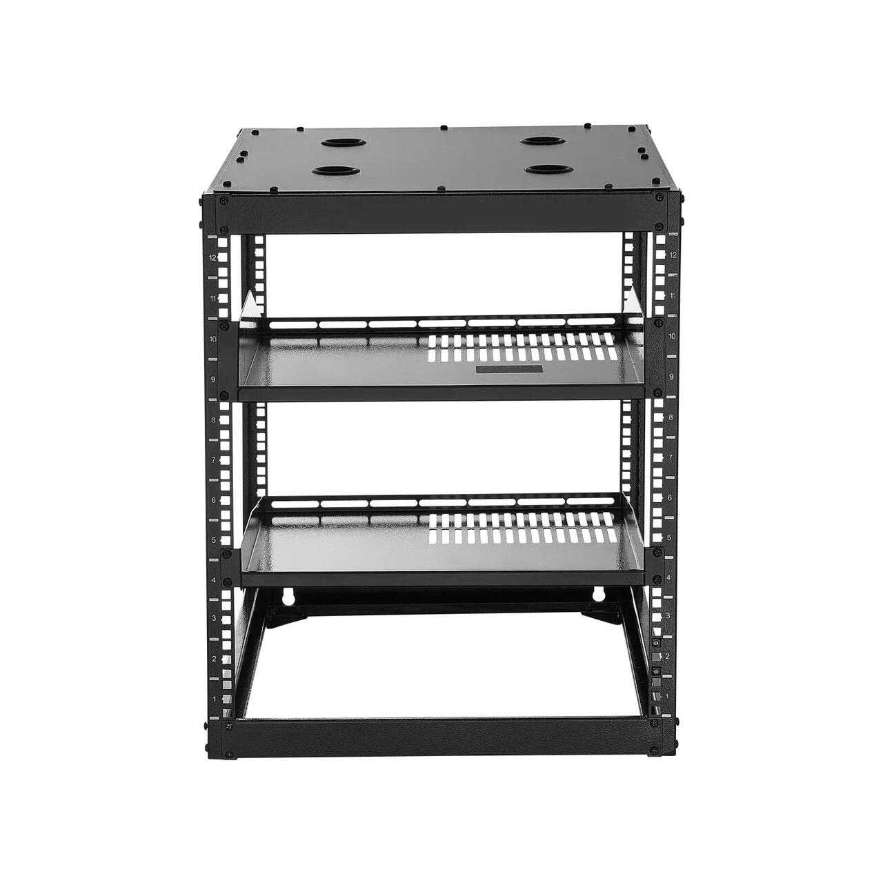 Rack metalic de perete 12U, Latime 482 mm, Adancime 585 mm, Otel carbon ...