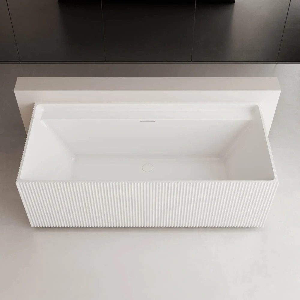 Cada de baie freestanding Elysium Aragon, alb lucios, 150x75x58 cm ...