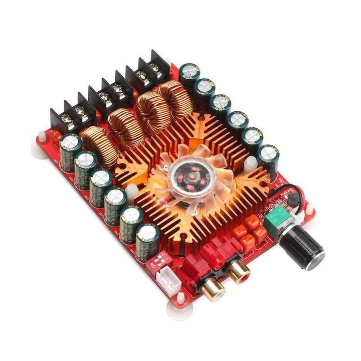 Sztereó audio erősítő 2x160W vagy mono BTL 220W, 3Ω TDA7498E-vel, DC 15 ...