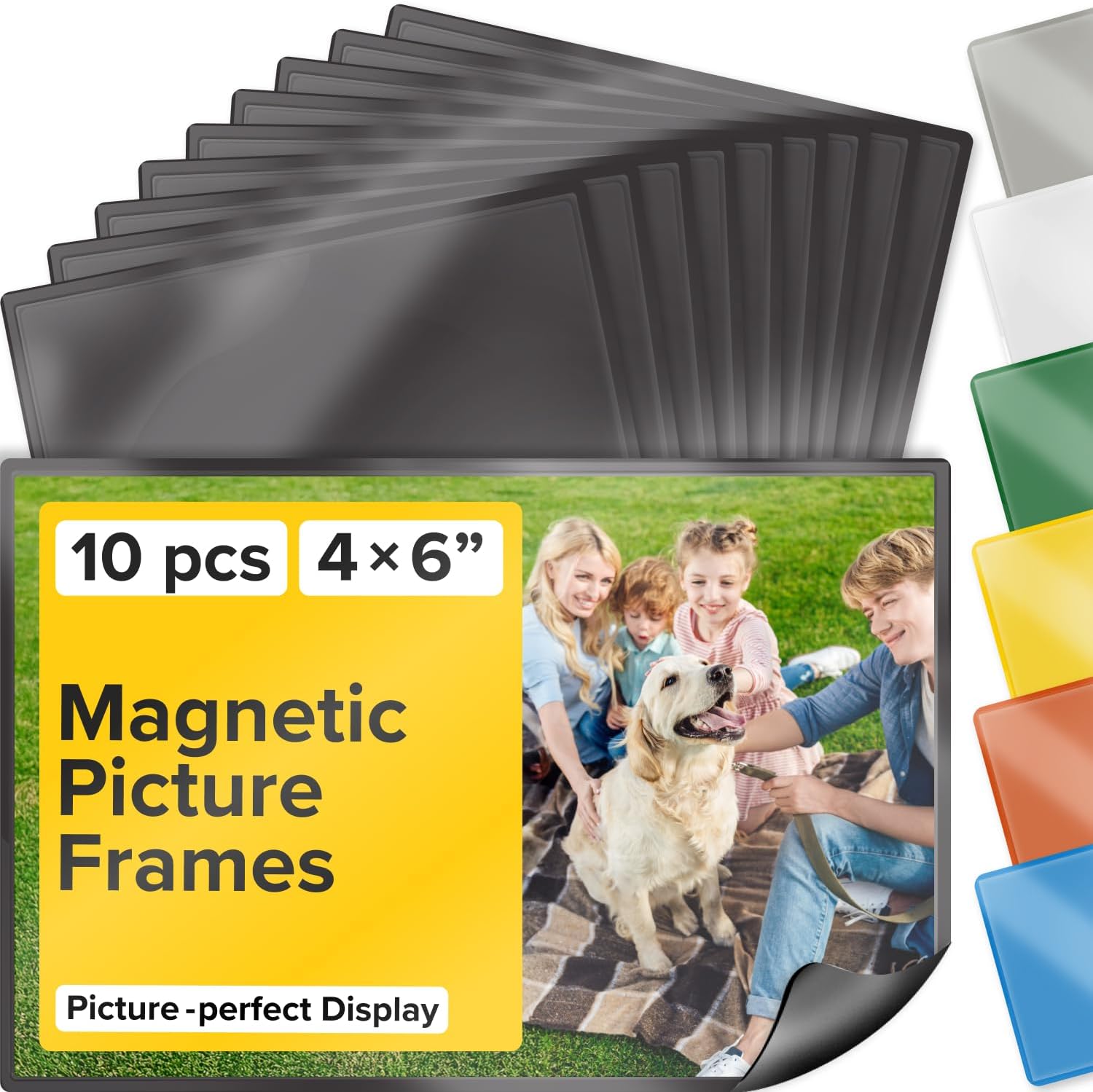 Rame foto magnetice pentru frigider, negre, pentru fotografii de 10x15 ...