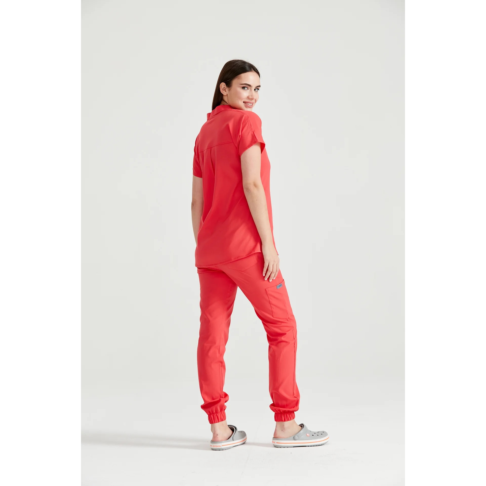 Costum Medical Rosu Corai, Unisex - Activity, XXL - eMAG.ro