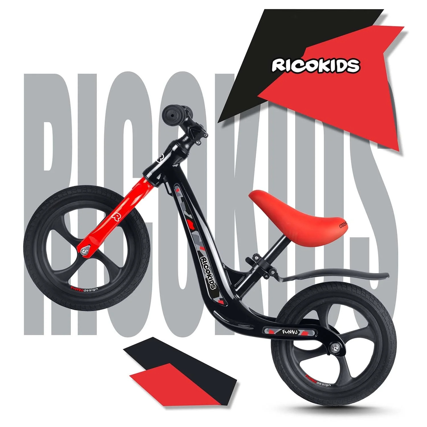 Bicicleta de echilibru pentru copii B2X, cadru din magneziu, roti de 12 ...