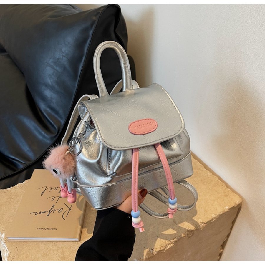 Retró hátizsák, egyszerű design, szürke - eMAG.hu