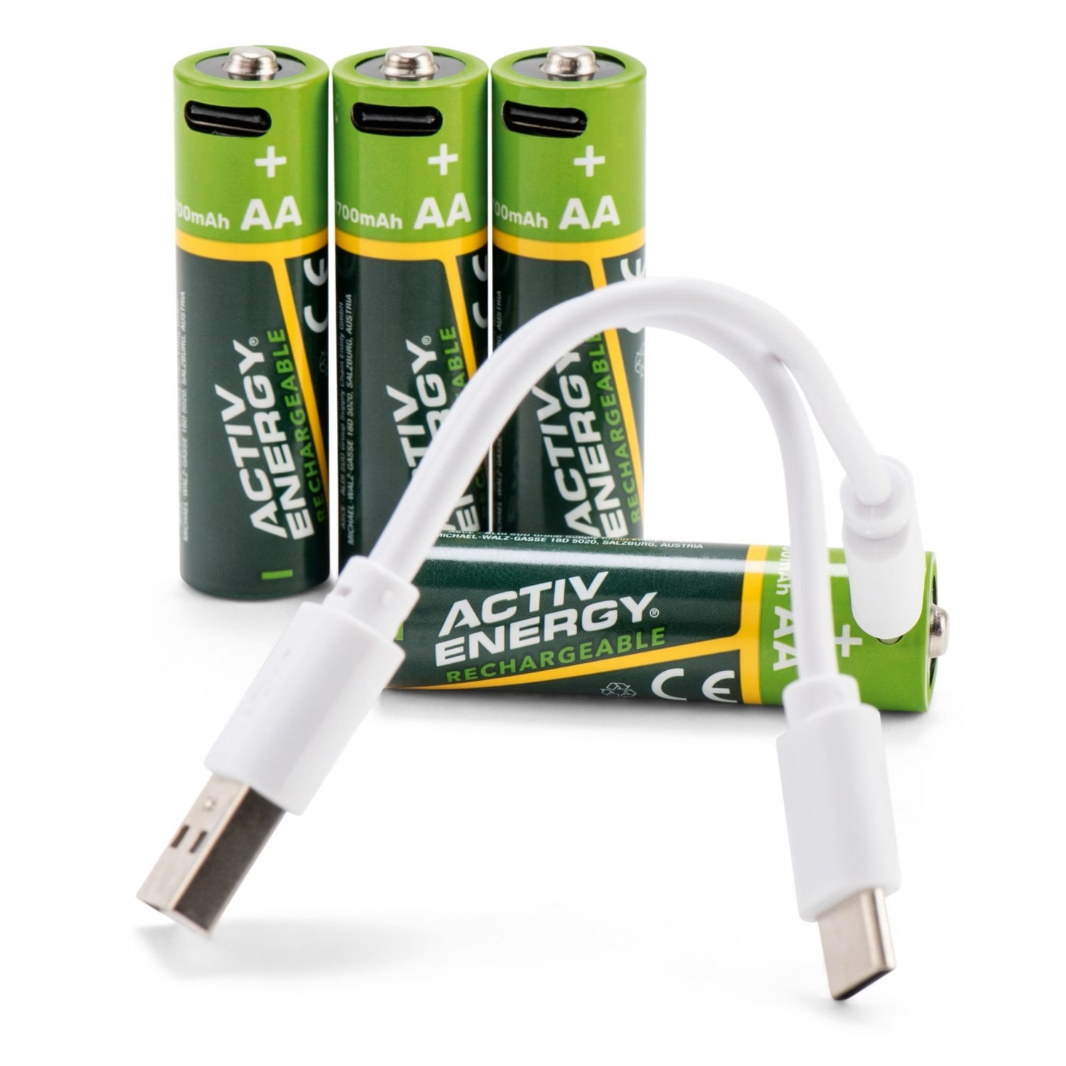 Set 4 acumulatori de inalta performanta reincarcabili lithiu-ion AA ...