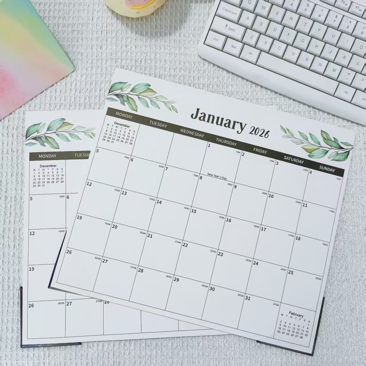 Calendar magnetic 18 luni, transparent, simplu, 2026-2027 - eMAG.ro