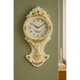 Ceas de perete vintage cu pendul, BLA BLA FOAM® design baroc, bej cu ...