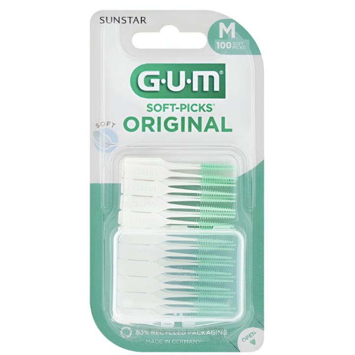 Set 100 Periute interdentare, GUM, Soft-Picks Original M - eMAG.ro