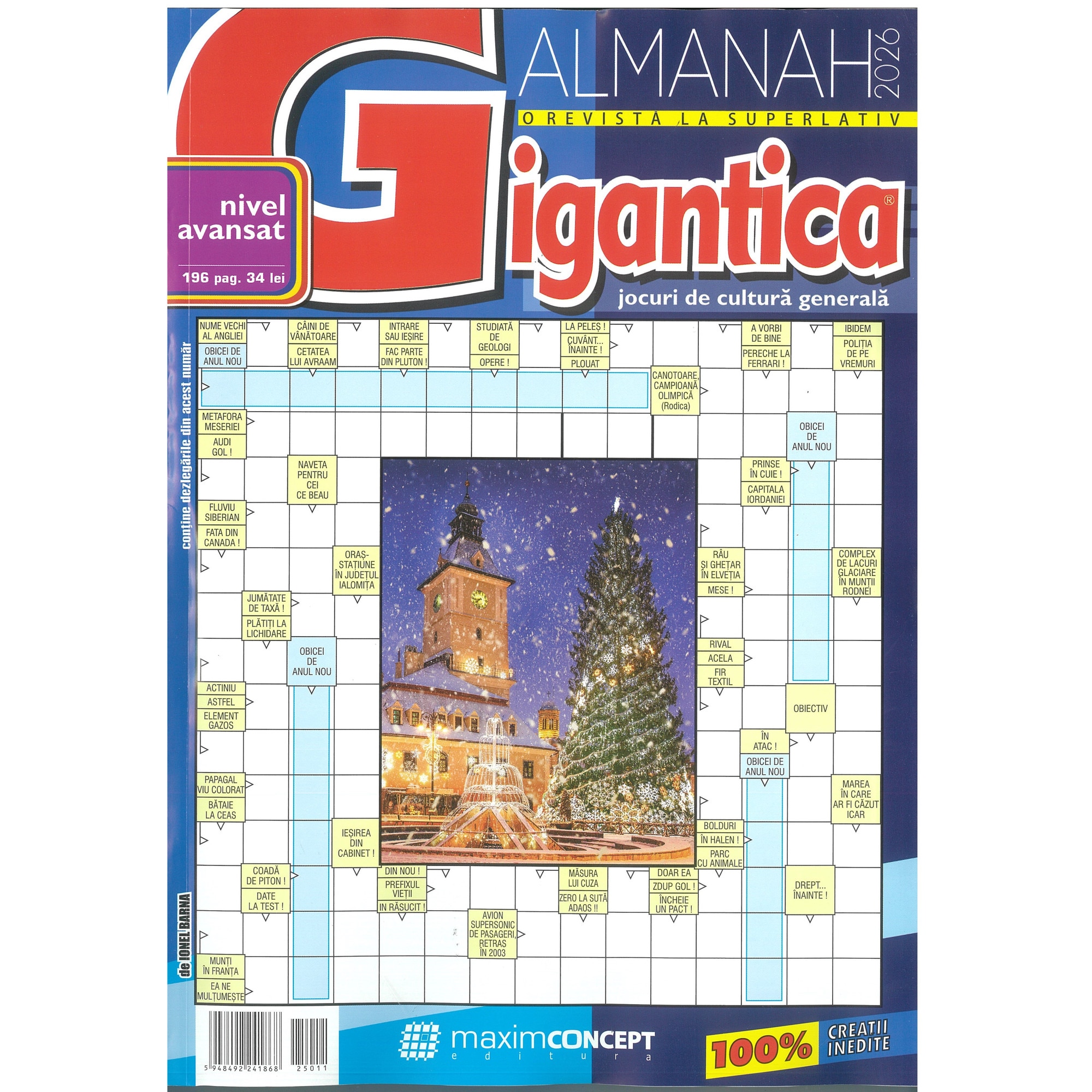 Almanah integrame Gigantica 2026, nivel avansat - editura Maxim - eMAG.ro
