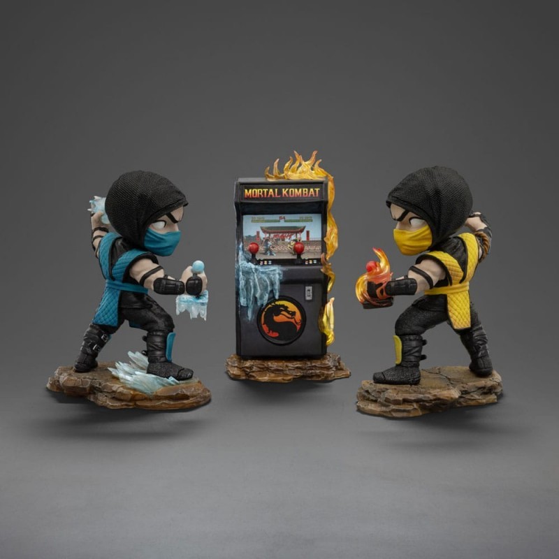 Mortal Kombat Mini Co. PVC figurák Scorpion vs. Subzero Arcade szett 15 ...