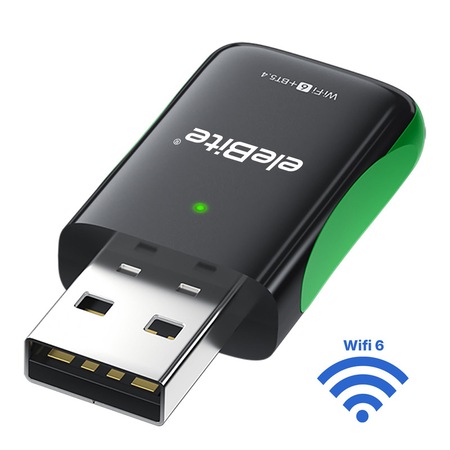 Adaptor WiFi 6 + Bluetooth 5.4, eleBite, 1100 Mbps, dual-band 2.4G/5G ...